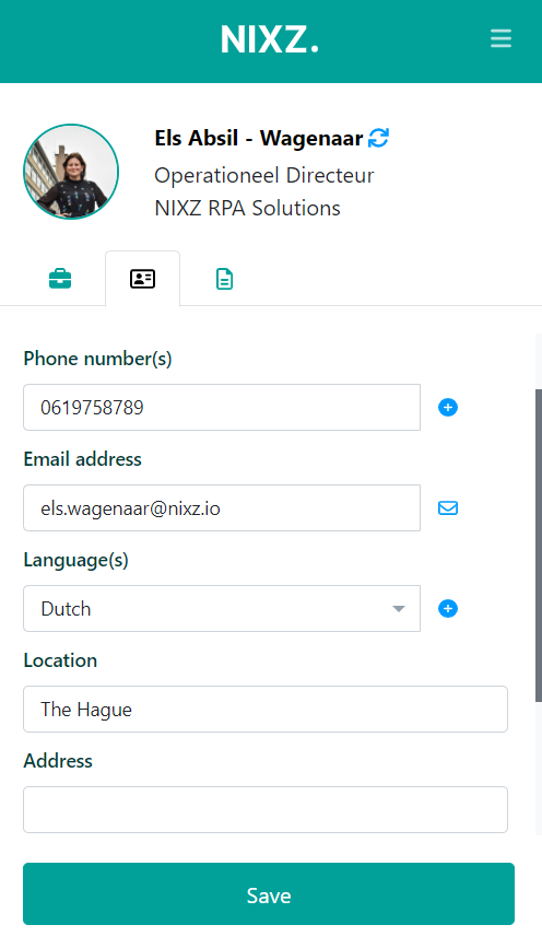 Edit Candidate Profile with the NIXZ Plugin – NIXZ Support